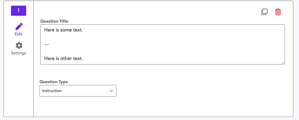 Gavel Help Guide - Formatting Questions